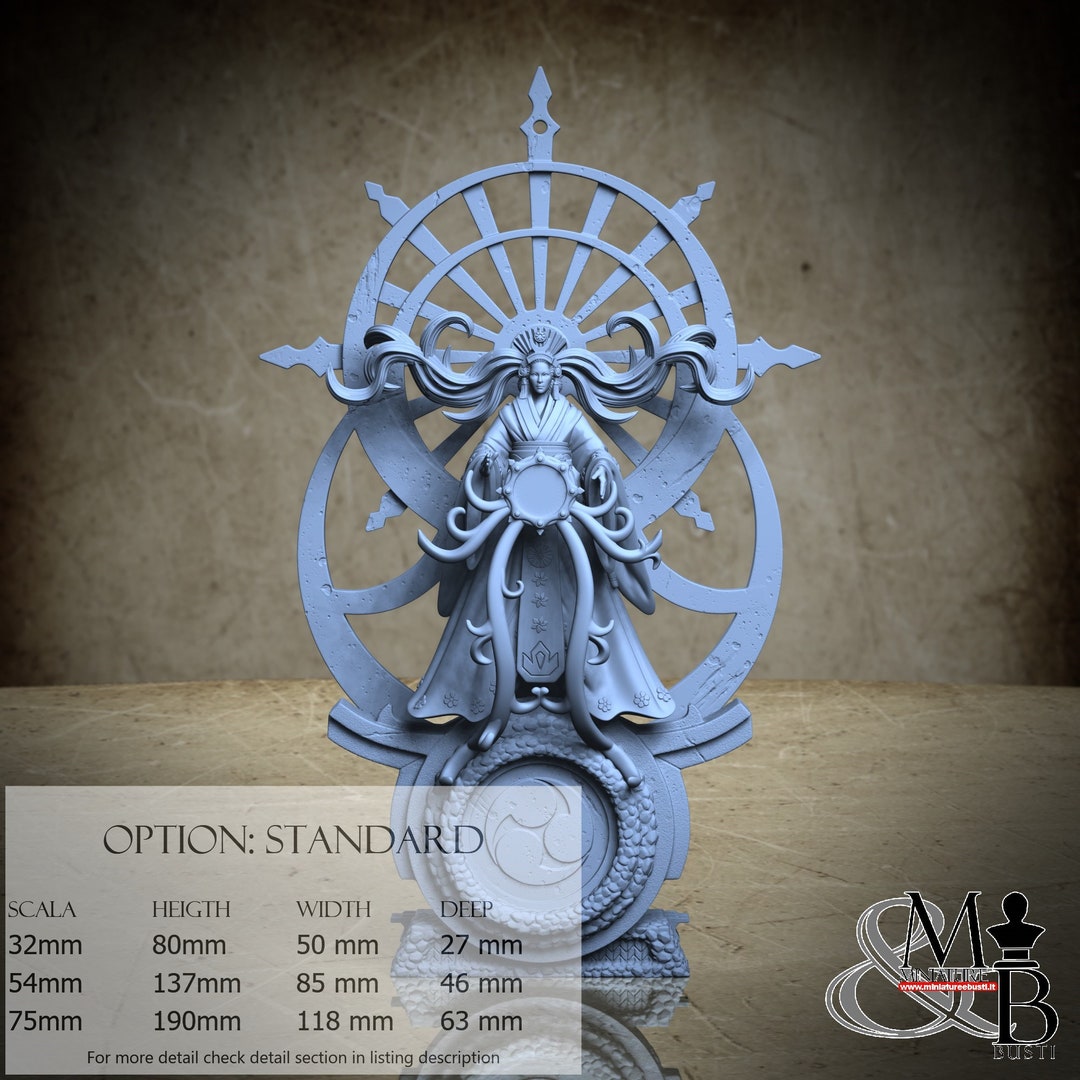 Amaterasu, Japanese Deities (2 Styles), by Clay Cyanide Miniature ...