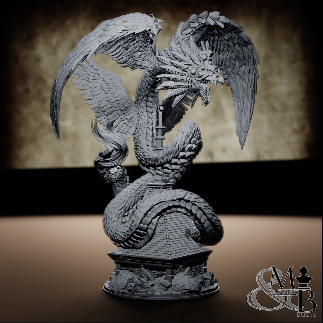 Quetzalcoatl, Resin Miniature to Be Assembled and Colored, Role-playing ...