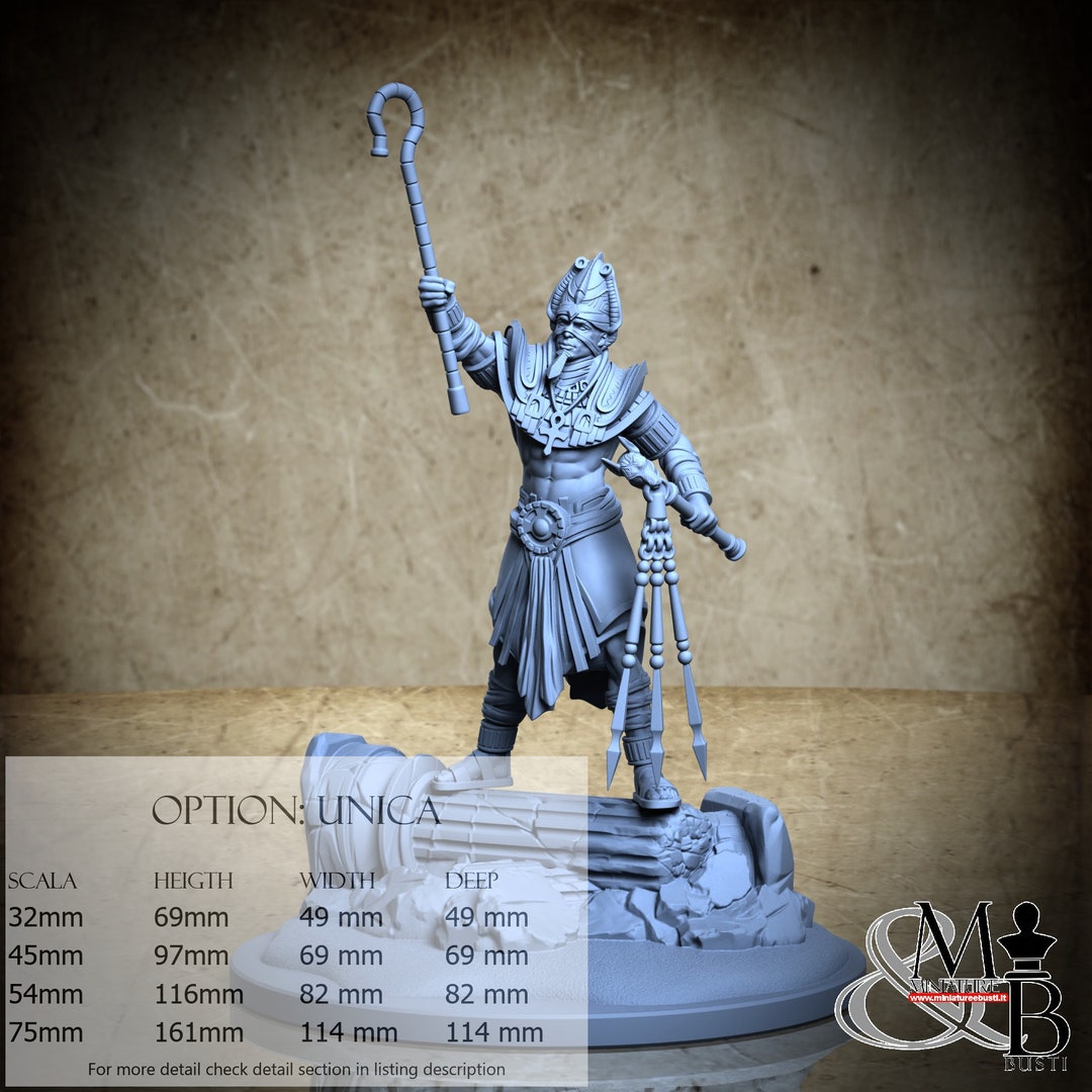 Osiris, Ancient Egypt, by Clay Cyanide Miniature, Miniature to Assemble ...