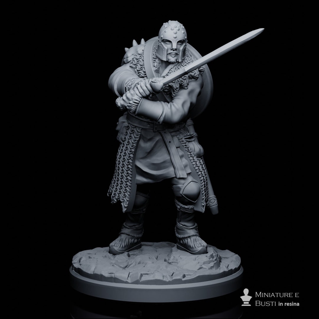 Saxon Pikeman, King Arthur Saga, Resin Miniature to Mount and Color ...