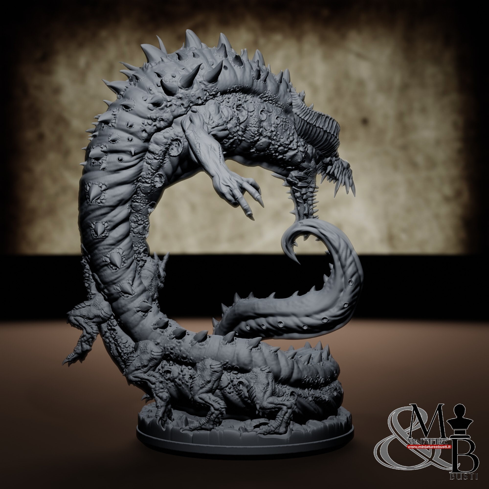 Beithir miniatura in resina da montare e colorare giochi di - Etsy 日本