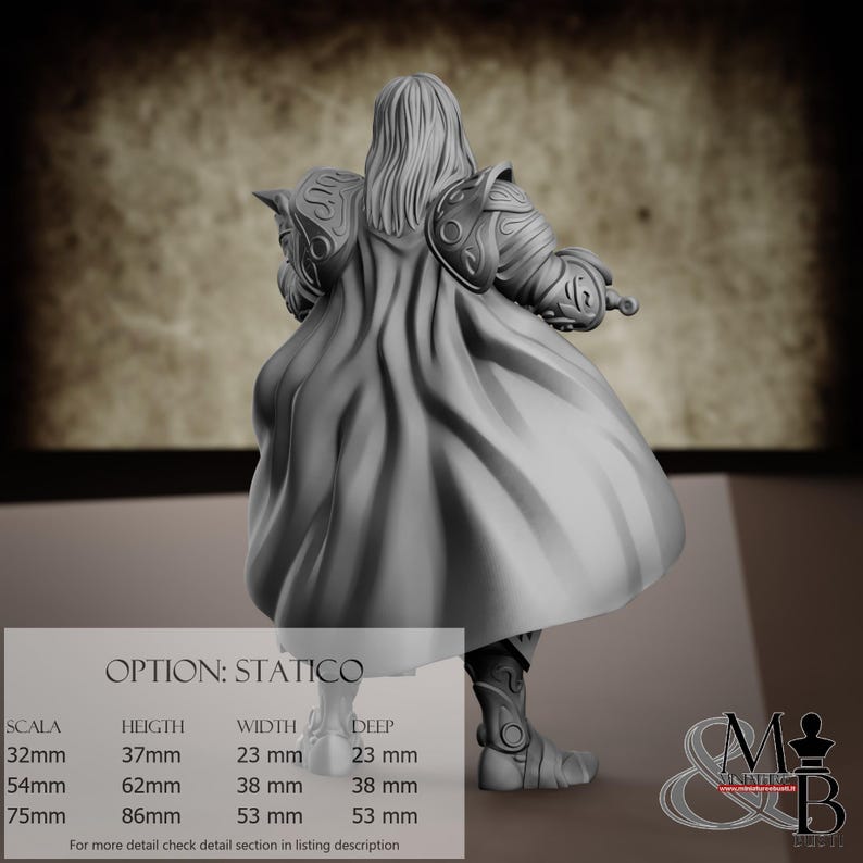 Baldur, M5 (2 Styles), by Ronin Art Workshop, Miniature to Assemble and ...