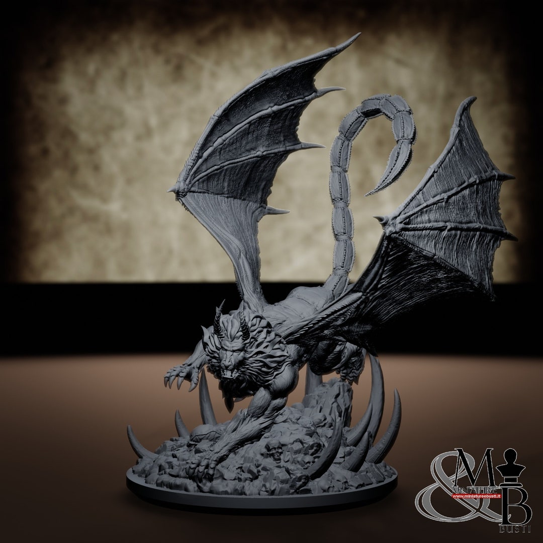 Manticore, Resin Miniature to Assemble and Color, Role-playing Games ...