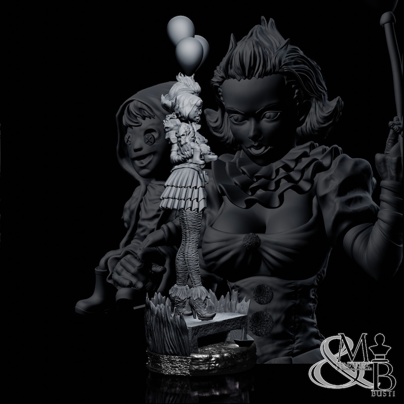 Lady Pennywise Statua in Resina Varie Scale Da Assemblare E | Etsy