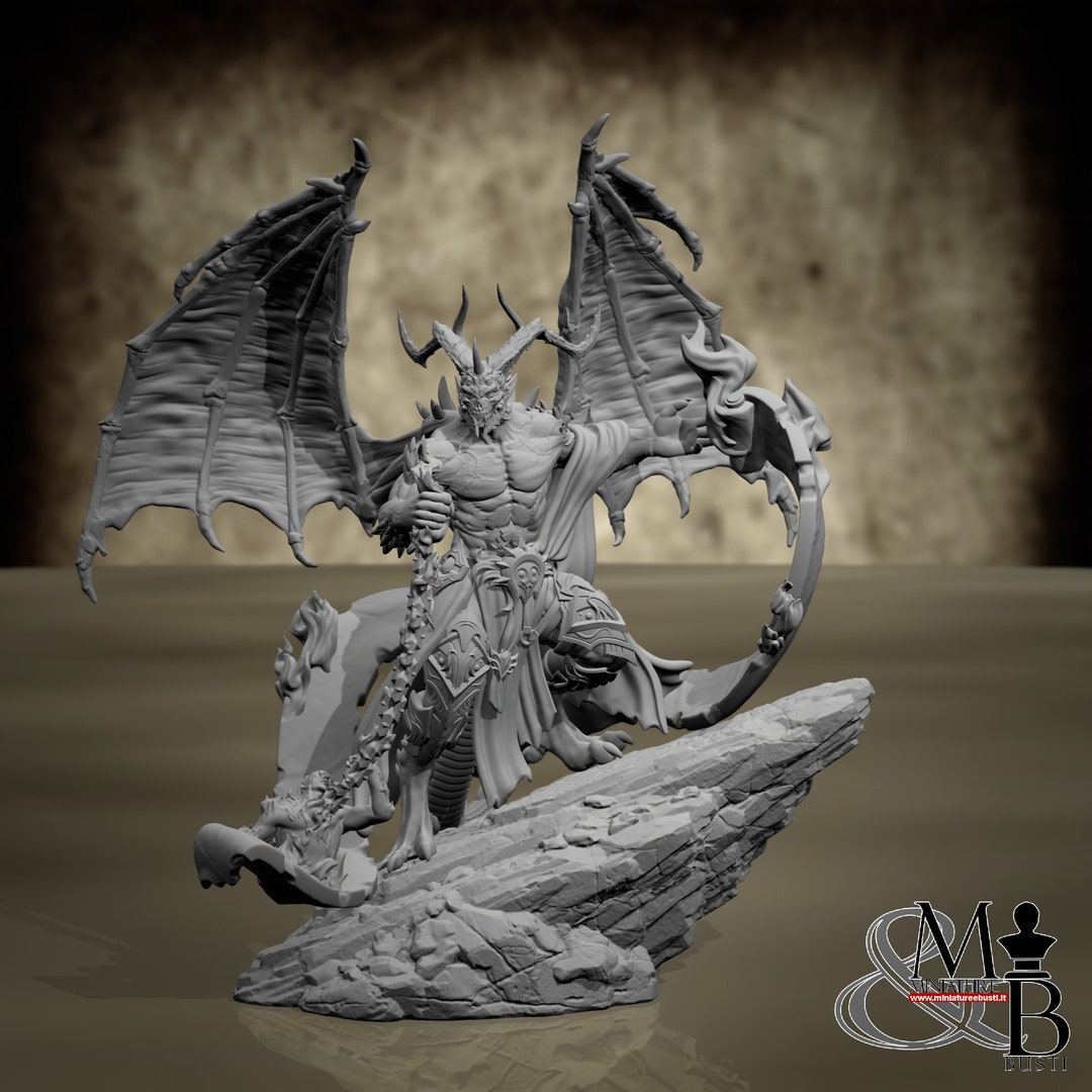 Horned Devil various Poses, Resin Miniature to Mount and Color, Role ...