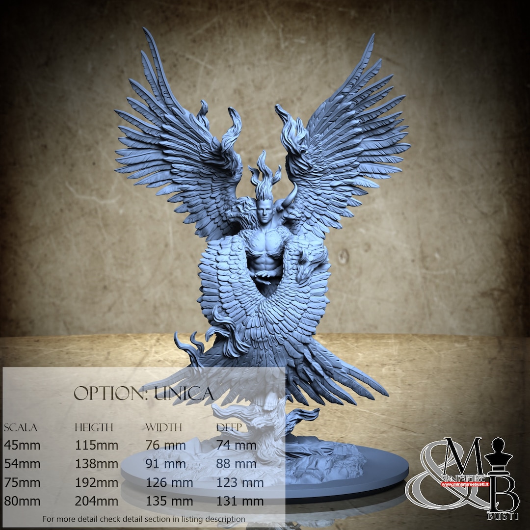 Cherubim, Before the Fall, by Clay Cyanide Miniature, Miniature to ...