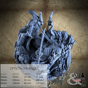 Susanoo, Japanese Mythology, Clay Cyanide Miniature, Miniature to ...