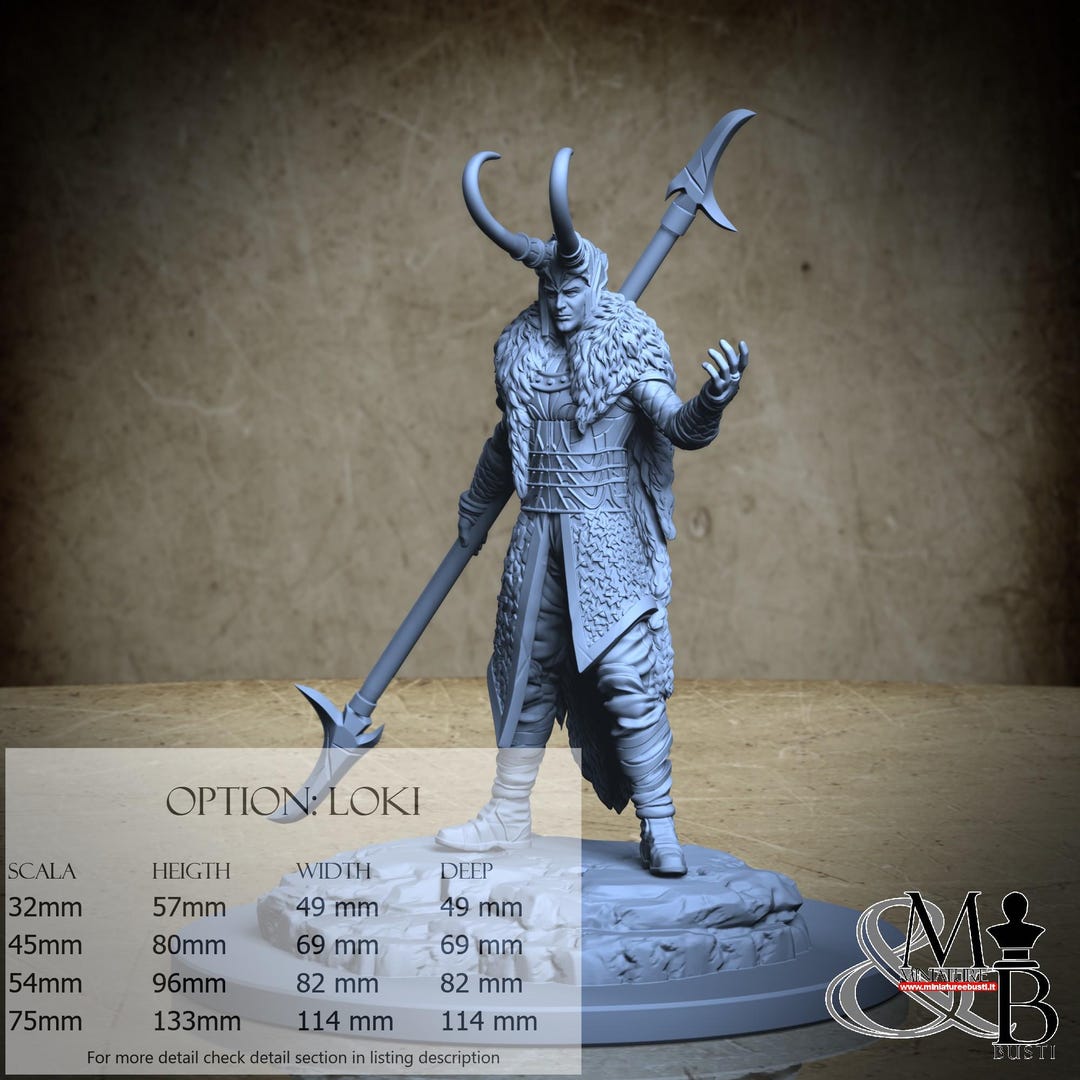 Loki, Norren Mythology, by Clay Cyanide Miniatures, Miniature to ...
