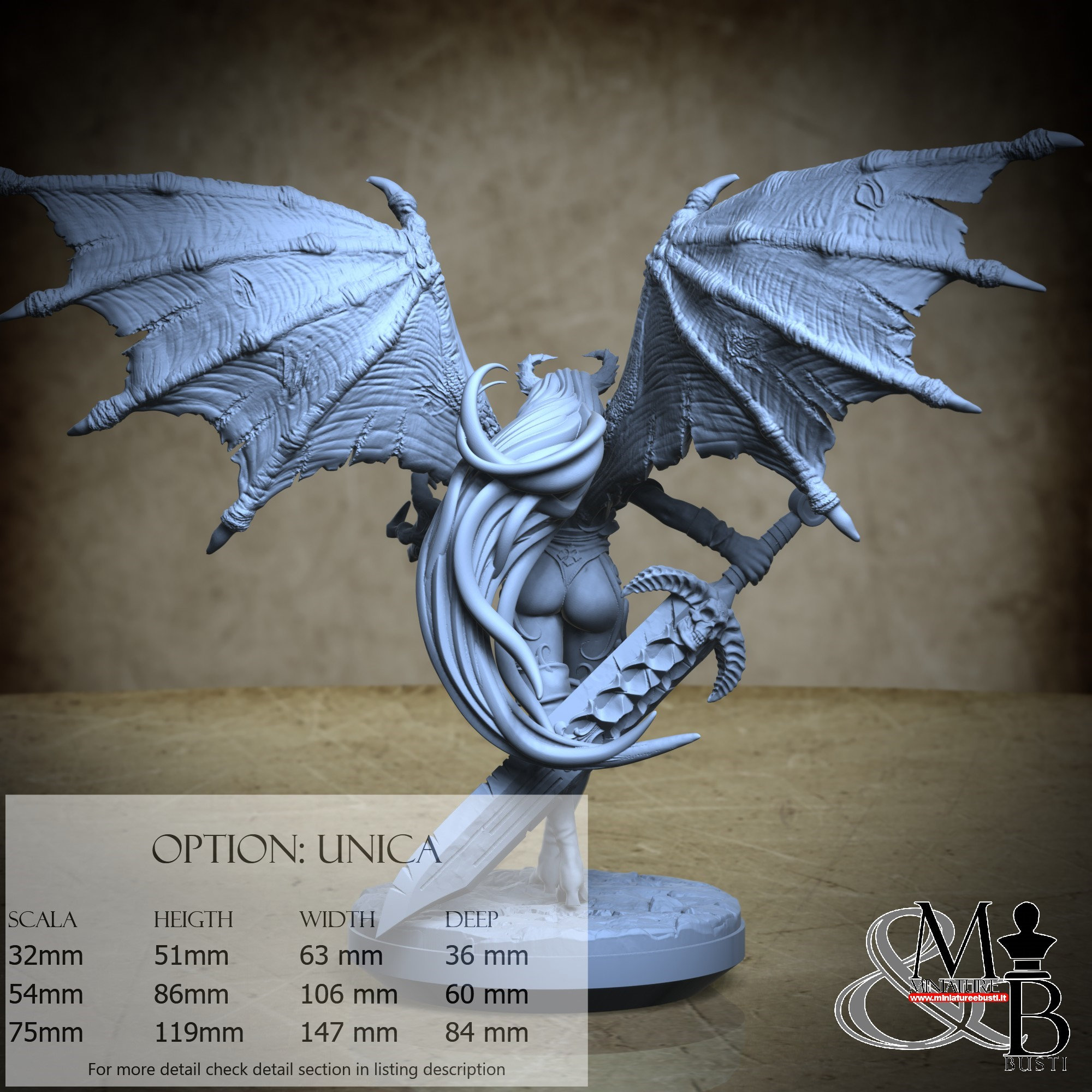 Succubus Miniature to Assemble and Color in Resin - Etsy UK