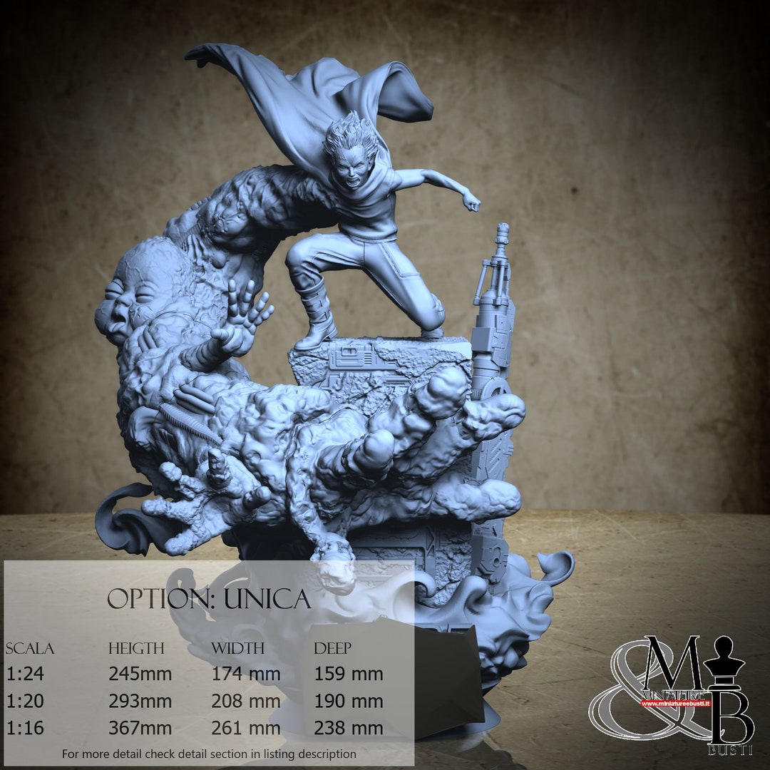 Cyberpunk Psionic Boy, Miniature to Assemble and Color, in Resin - Etsy