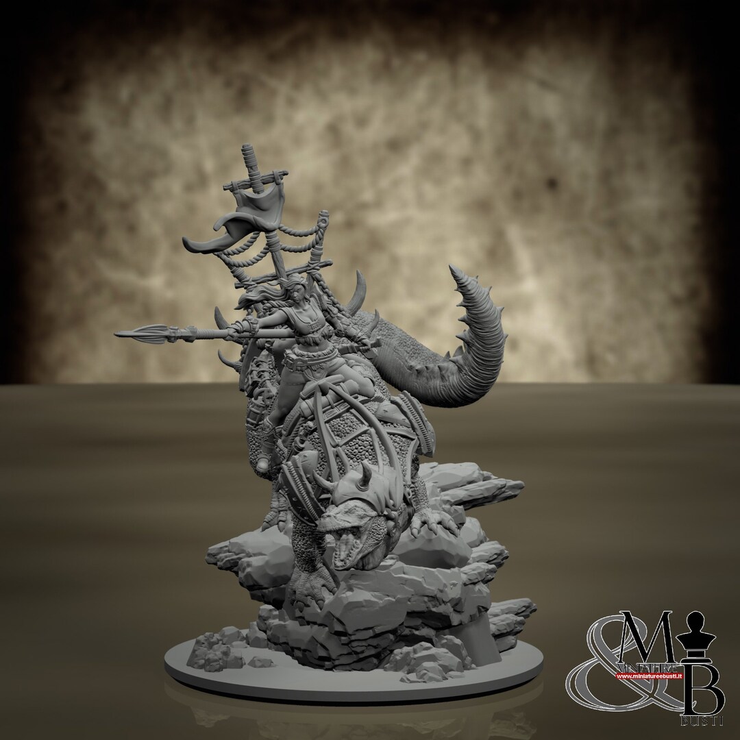 Drake Rider, Resin Miniature to Mount and Color, Role-playing Games ...