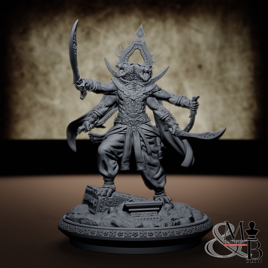 Rakshasa, Resin Miniature to Be Mounted and Colored, Role-playing, Dnd ...