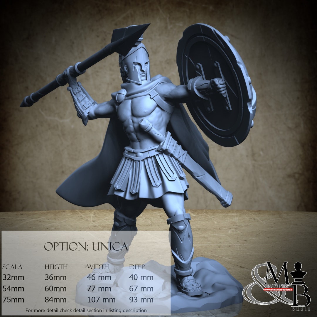 Spartan Soldier 3, Miniature to Assemble and Color, in Resin - Etsy