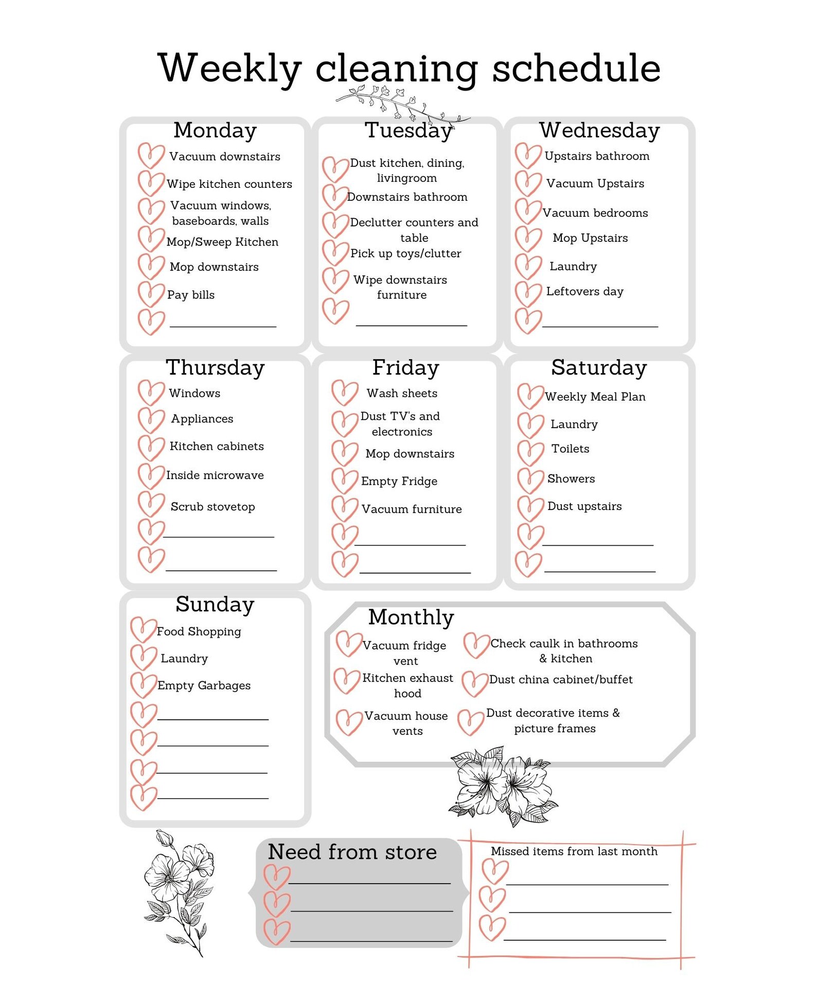 Editable Weekly Cleaning Schedule Document For 52 Weeks Of The Etsy UK editable-weekly-cleaning-schedule-document-for-52-weeks-of-the-etsy-uk
