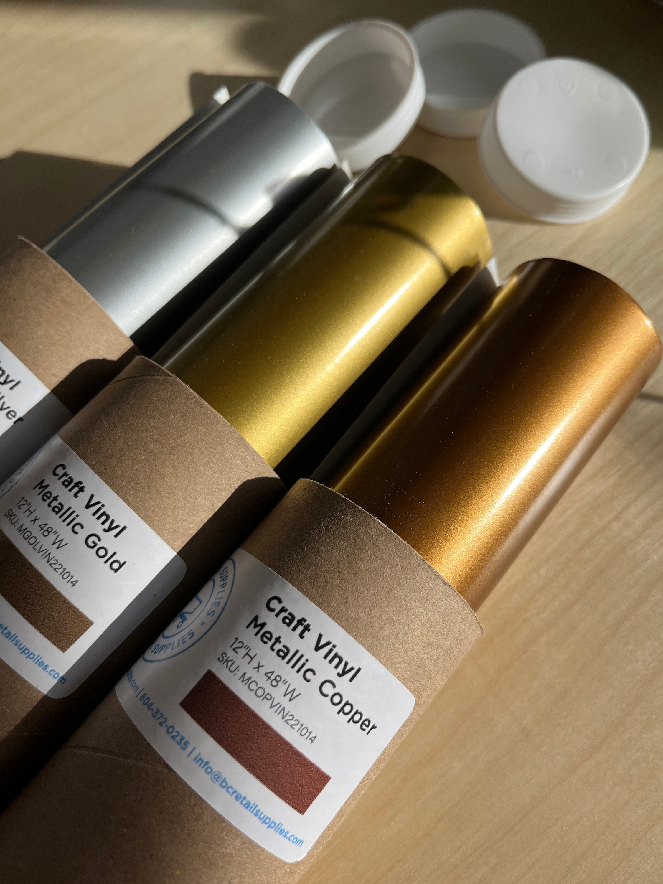 Permanent Craft Vinyl Adhesive Vinyl Sheet in Metallic Colors - Etsy