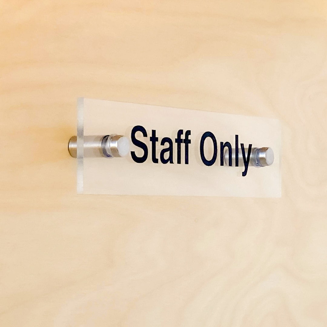 Office Door Acrylic Sign for Reception Clear Acrylic Door Sign With ...