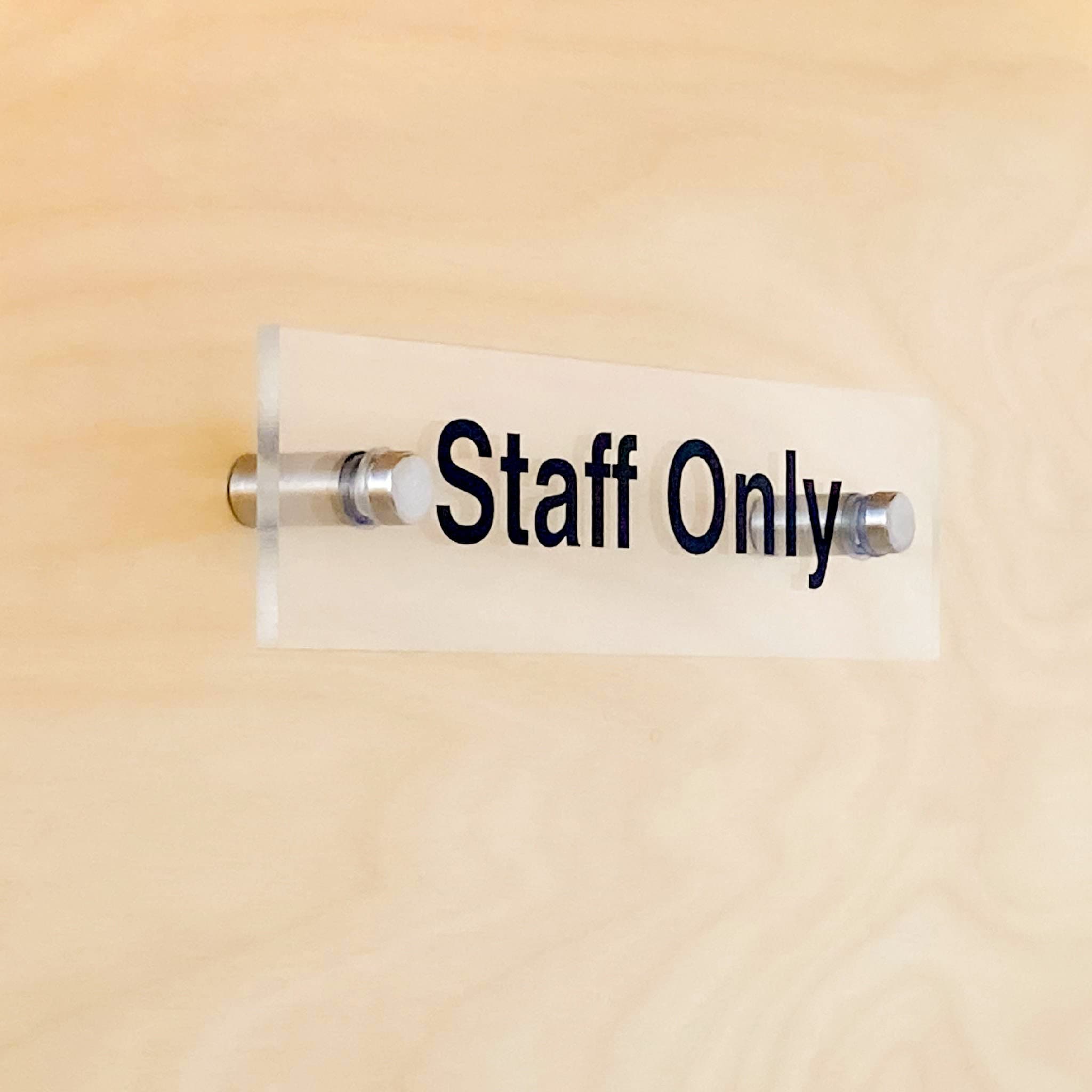Office Door Acrylic Sign for Reception Clear Acrylic Door Sign With ...