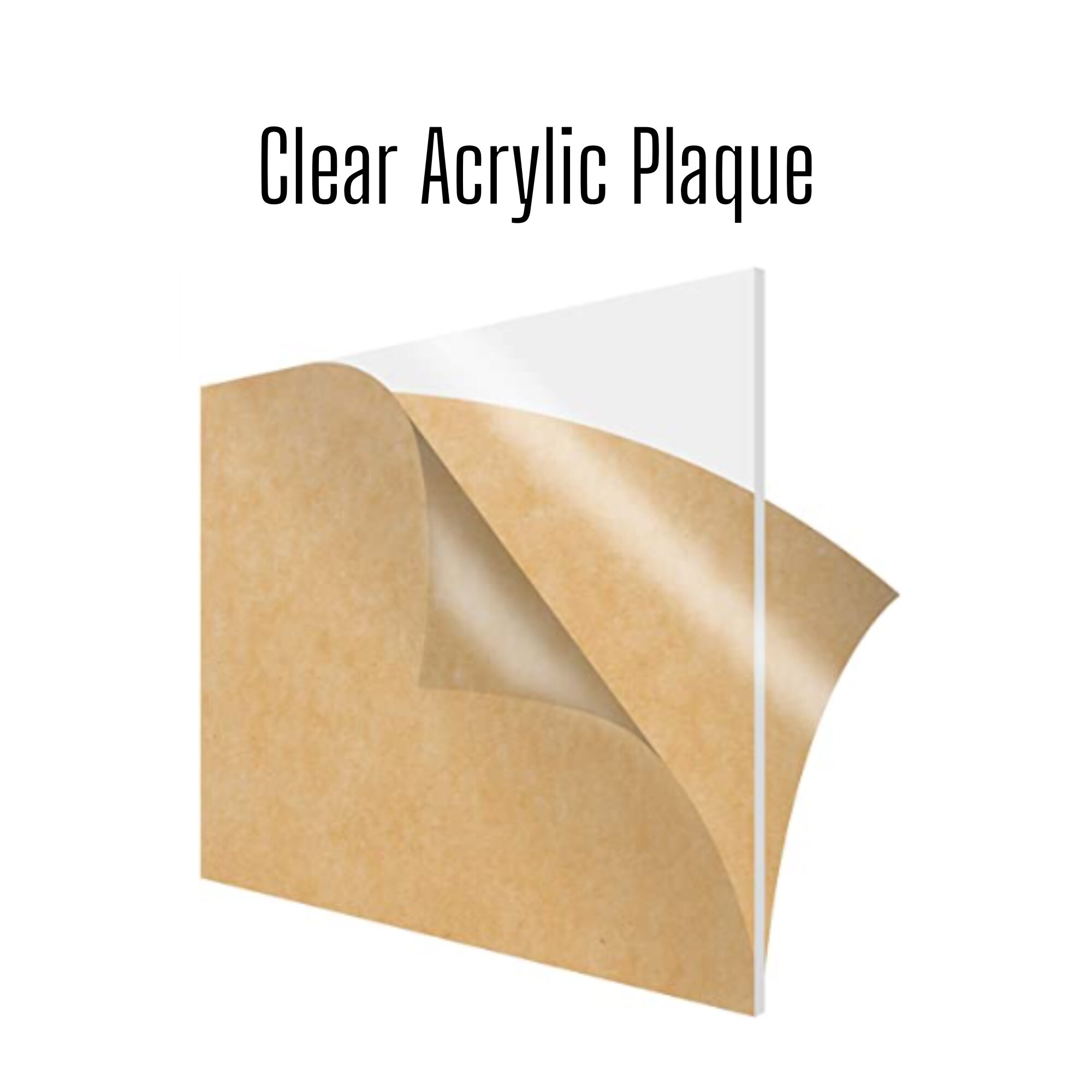 Blank Clear Acrylic Sheets for Crafts Gifts Projects Framing, Acrylic ...