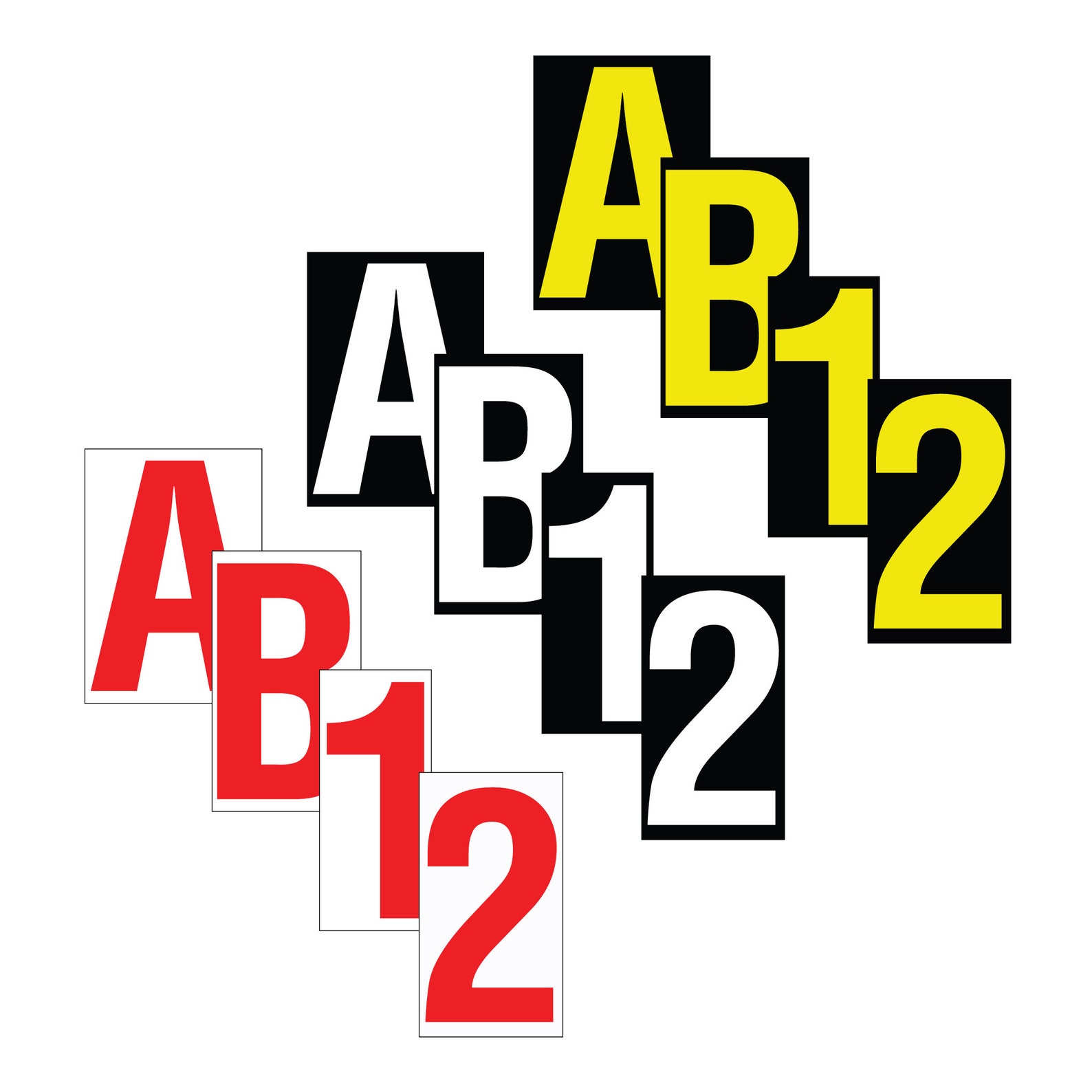 Changeable Portable Sign Letters - 300 Piece Letters and Symbols Set of ...