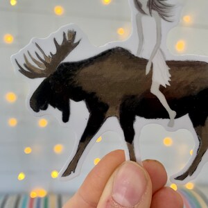 Alaskan Moose Princess Sticker - Etsy