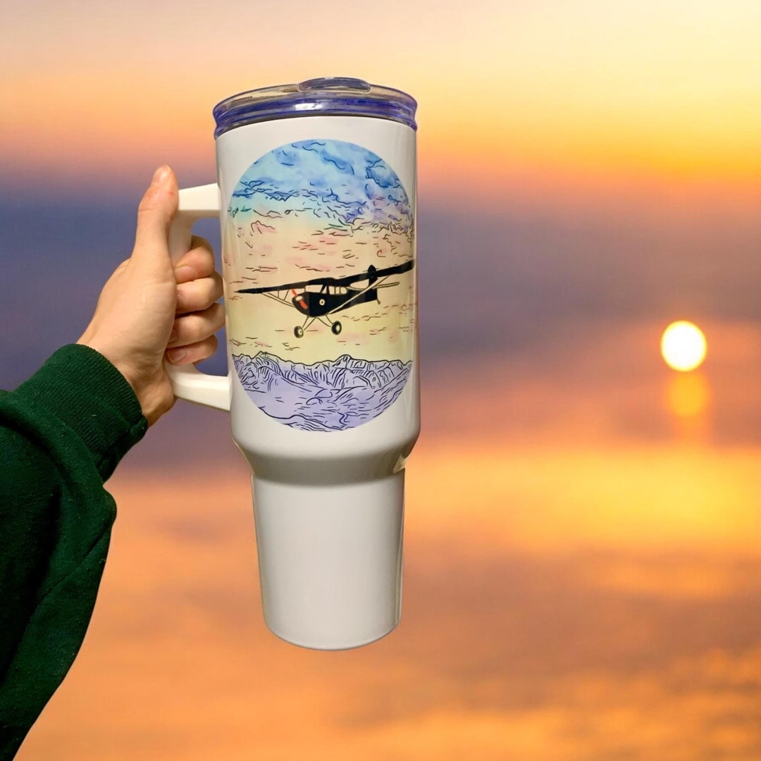 Alaskan Pilot Stanley Tumbler 40 Oz, Handmade, Alaska Gift - Etsy