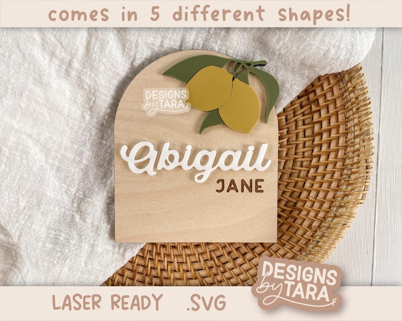 SVG Laser Lemon Baby Name Announcement Hospital Name Announcement ...