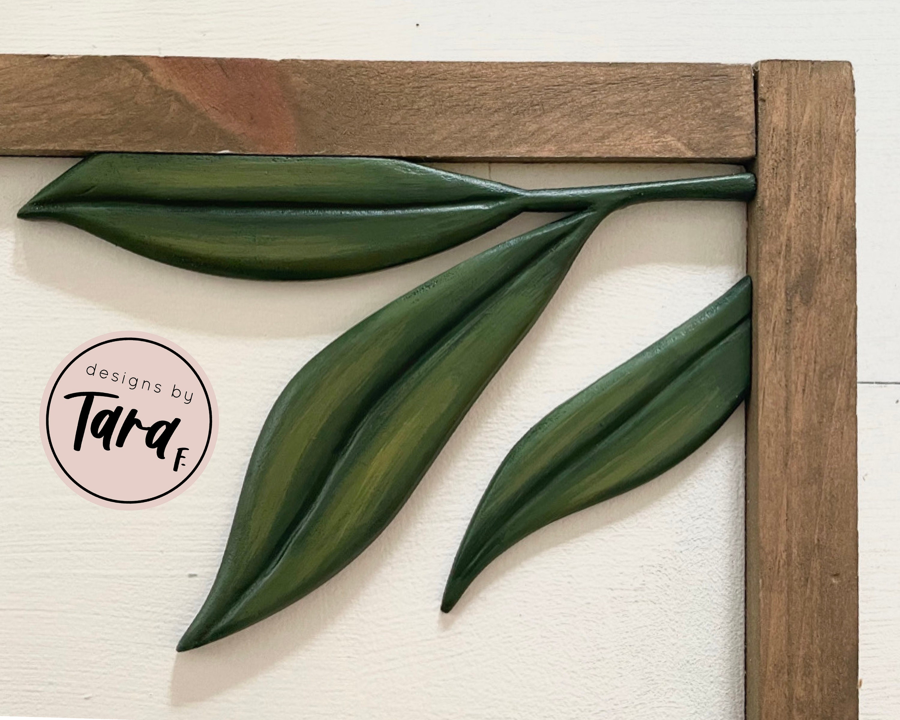 SVG Single Line Leaves Leafy Nursery Square Rectangle Sign - Laser ...