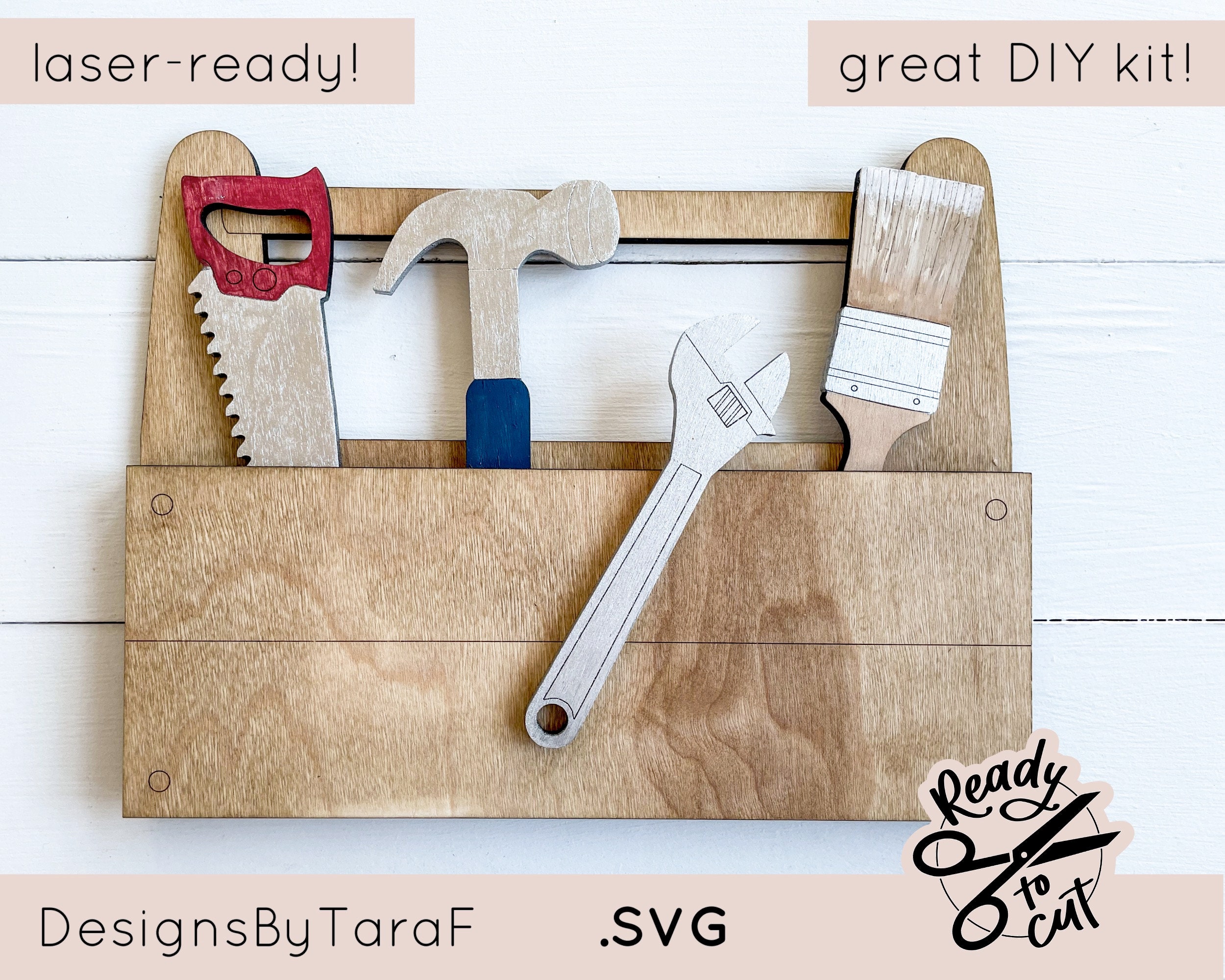 SVG DIY Kit Fathers Day Tools Tool Box Gift Worlds Best Dad - Etsy
