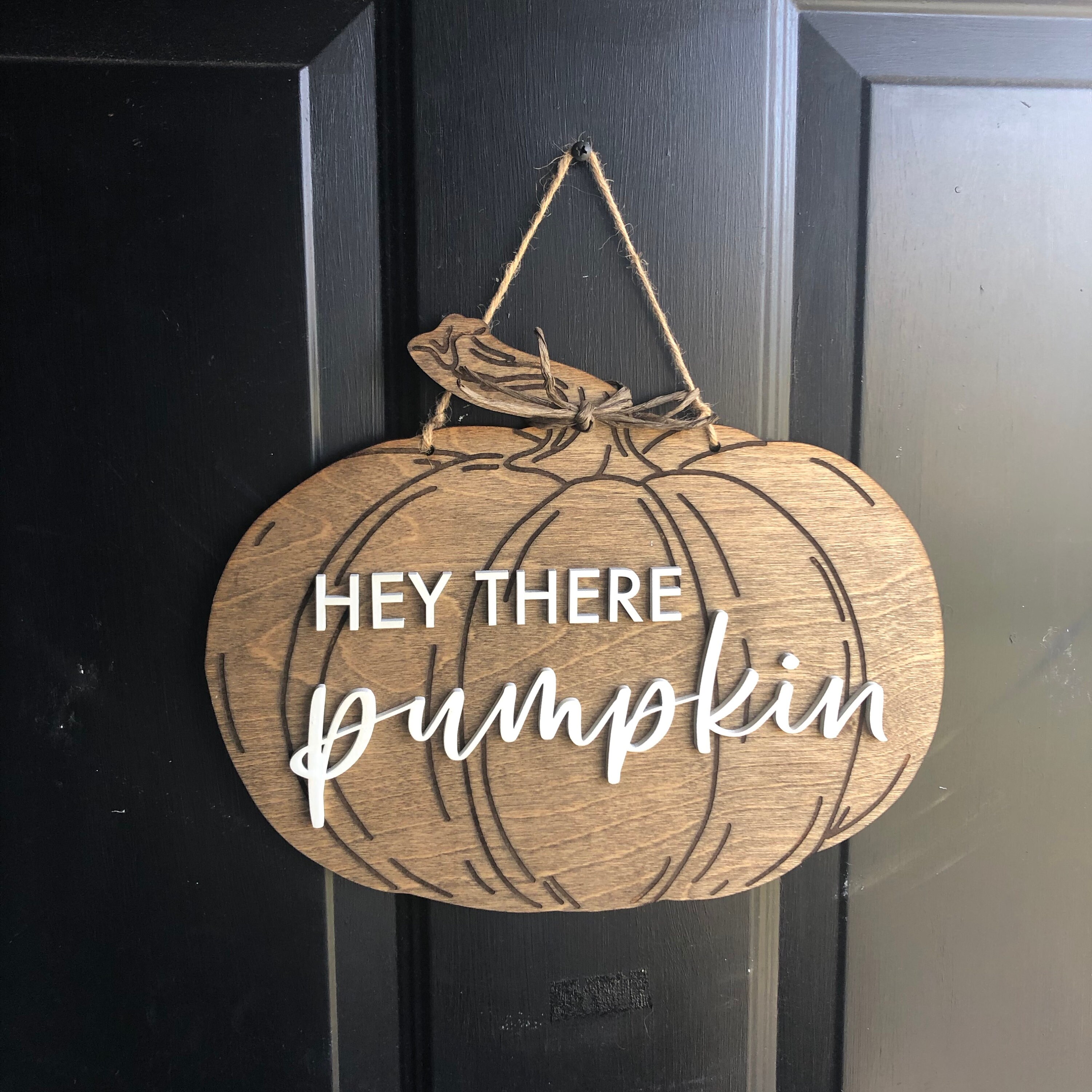 Hey There Pumpkin Door Hanger Decor Fall Halloween SVG - Etsy