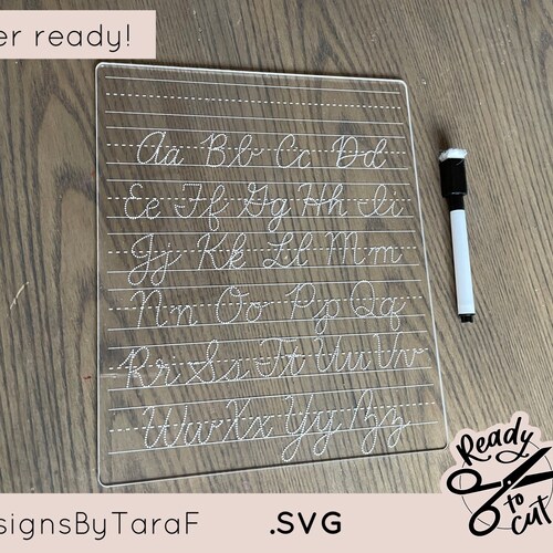 Acrylic ABC Dry Erase Letter Tracing Board Kids Homeschool - Etsy