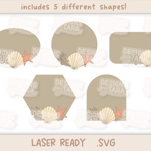 SVG Laser Shells Under the Sea Baby Girl Name Announcement Hospital ...