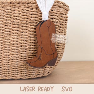 SVG Basket Tag Cowboy Boot Cowgirl Boot Keychain - Valentines Basket ...