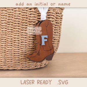 SVG Basket Tag Cowboy Boot Cowgirl Boot Keychain - Valentines Basket ...
