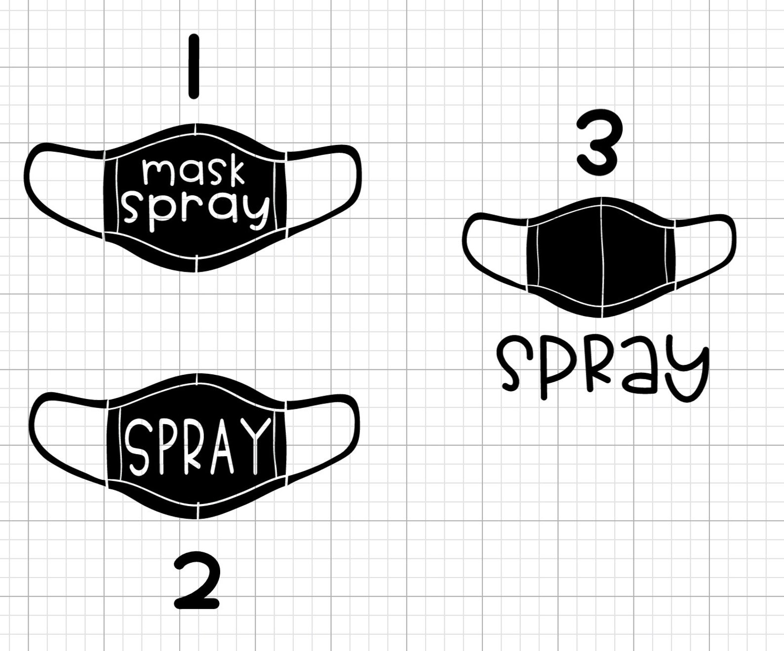 Mask Spray label | Etsy