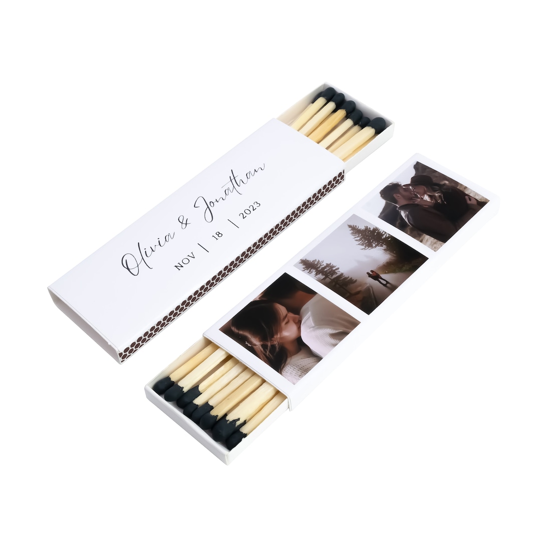 Custom Matchboxes - Set of 10 - Personalized - 4" Inch Long - Colorful ...