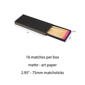 3" Inch Long, Wooden Matchsticks, Matchboxes, For, Weddings, Small Gift ...