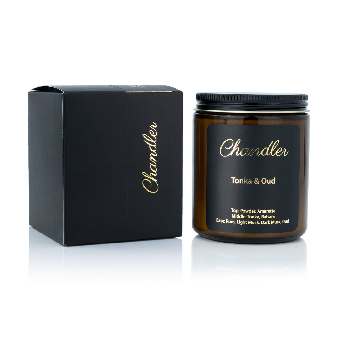 Tonka & Oud Scented Soy Candle by Chandler - Candles Gift - Etsy