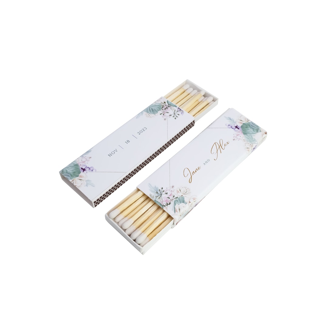 Custom Matchboxes - Set of 10 - Personalized - 4" Inch Long - Colorful ...