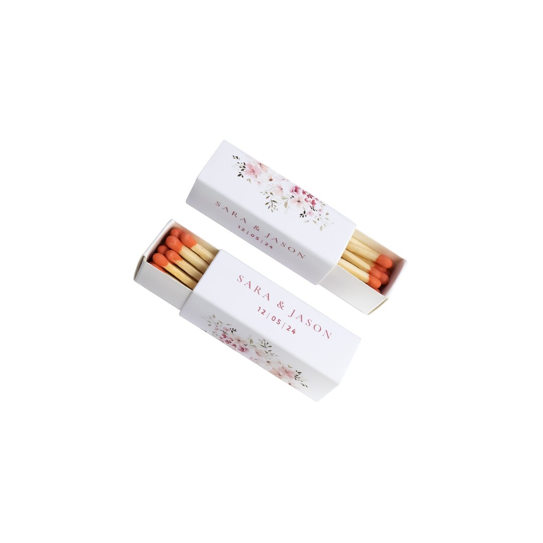 Custom Matchboxes - Set of 10 - Personalized - 2" Inch Long - Colorful ...