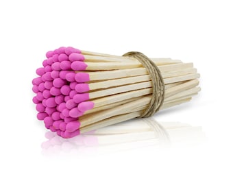 Pastel Mix Wood Matches in Corked Glass Vial Striker Included - Etsy