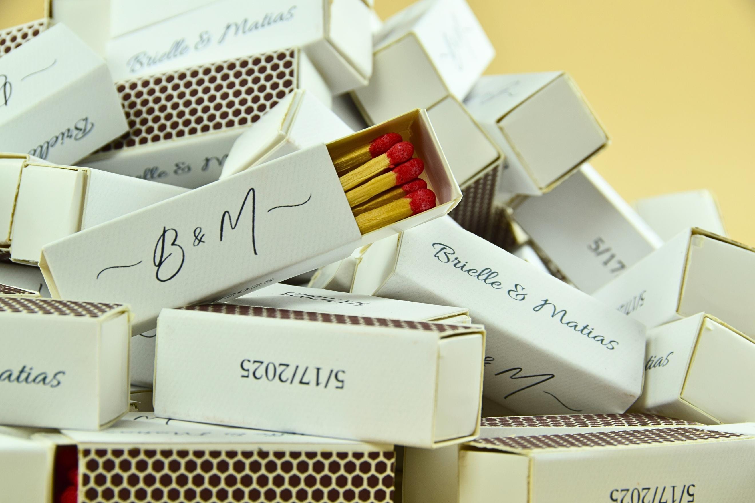 Custom Matchboxes - Set of 10 - Personalized - 2" Inch Long - Colorful ...