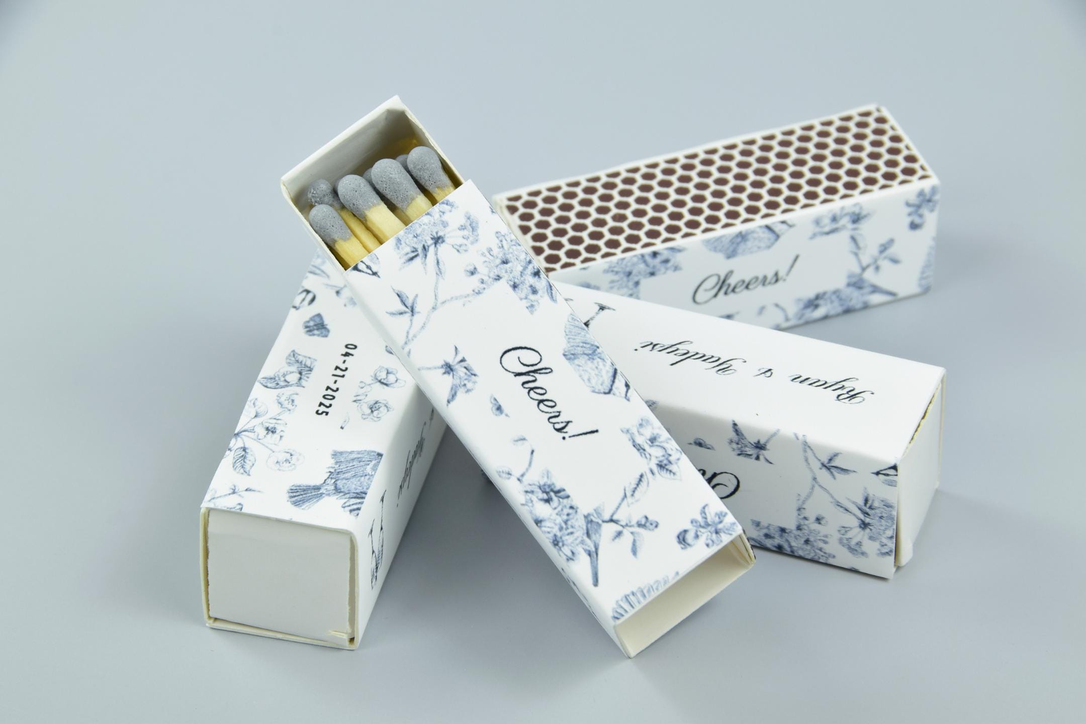 Custom Matchboxes - Set of 10 - Personalized - 2" Inch Long - Colorful ...