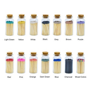 2" Matchsticks in Jar - Perfect for Gifts, Match Holder Bottle, Wedding ...