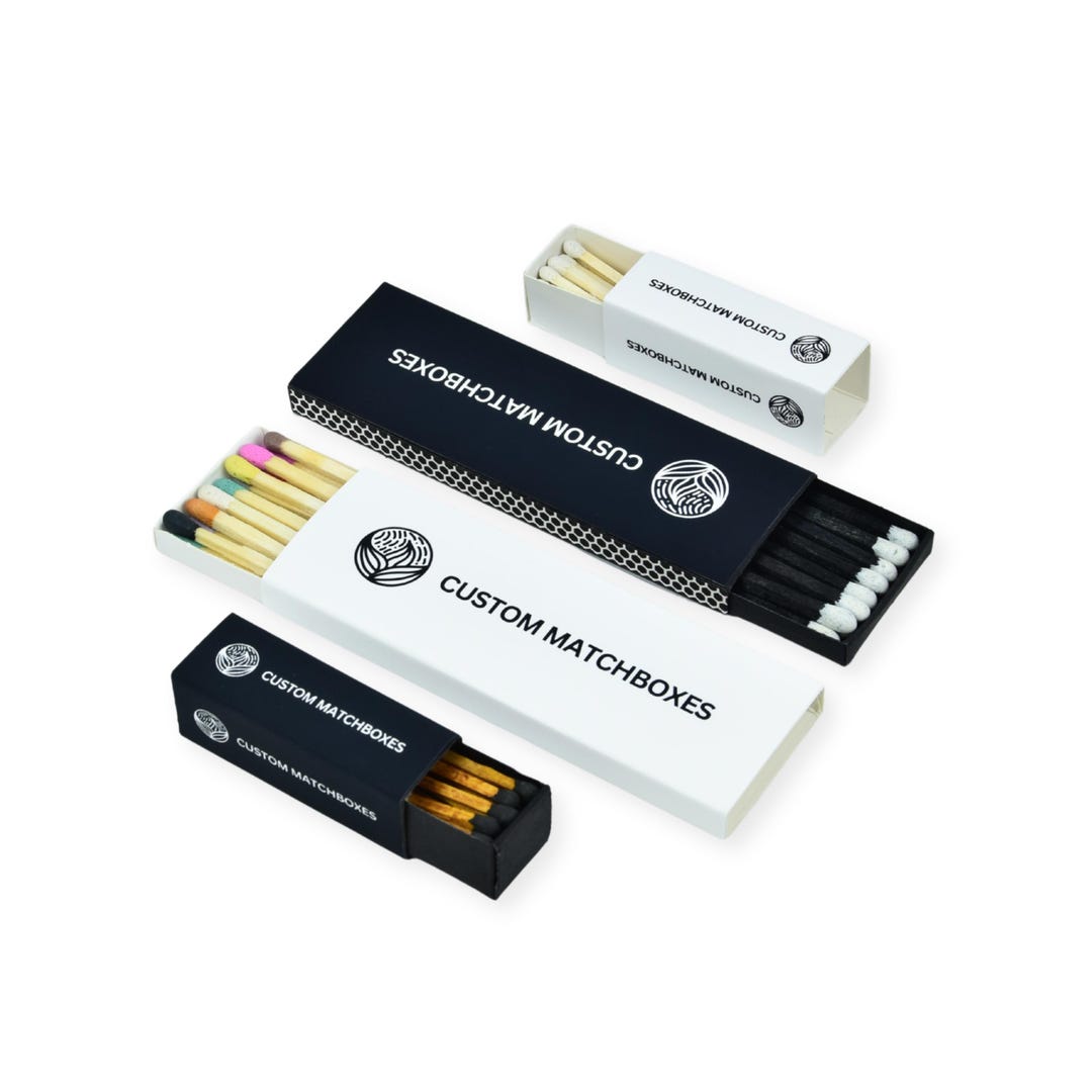 Custom Matchboxes - Set of 10 - Personalized - Colorful Matchsticks ...