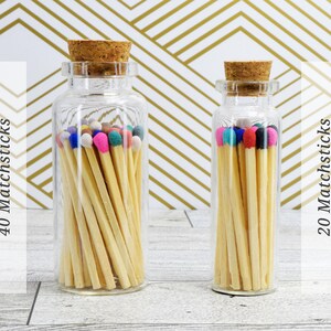 2" Matchsticks in Jar - Perfect for Gifts, Match Holder Bottle, Wedding ...