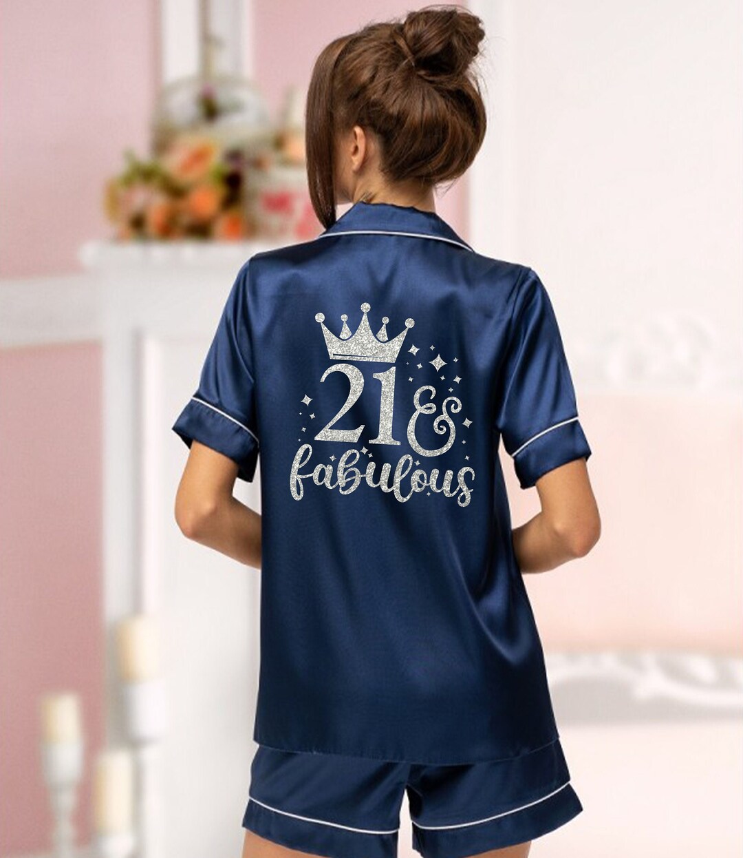 Personalised 21 & Fabulous Birthday Pyjamas. 21st Birthday Pjs. Twenty ...