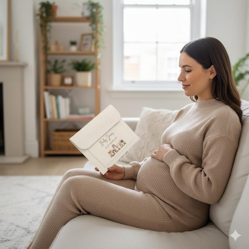 Personalised Woodland Pregnancy Notes Folder | Maternity Notes for New ...