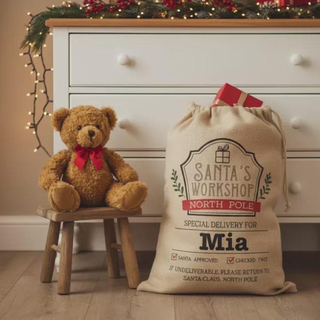 Santas Workshop Christmas Sacks, Xmas Sack, Santa Sacks, Christmas Sack ...