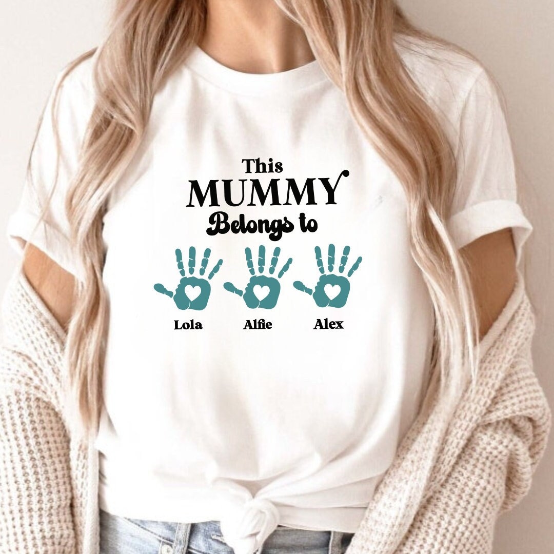 This Mummy Belongs To... Mummy Tshirt. Personalised Mummy T Shirt ...