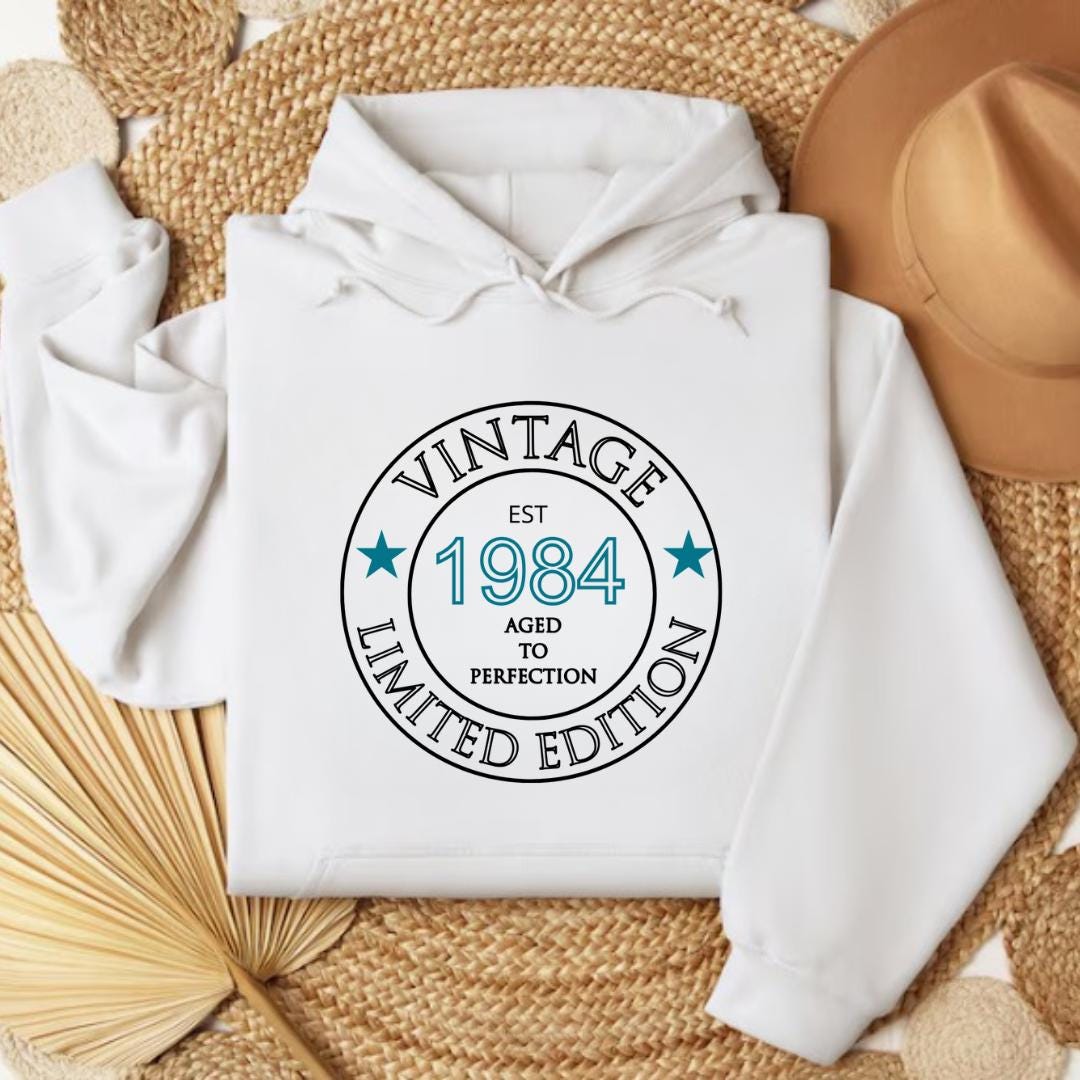 18th Birthday Hoodie for Her. 1984 Limited Edition. Custom Birthday ...